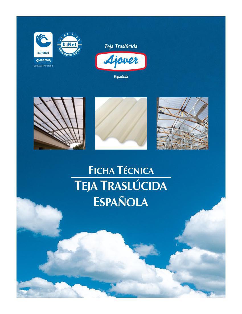 ficha-técnica-teja-traslúcida-española by Albert Douer - Flipsnack