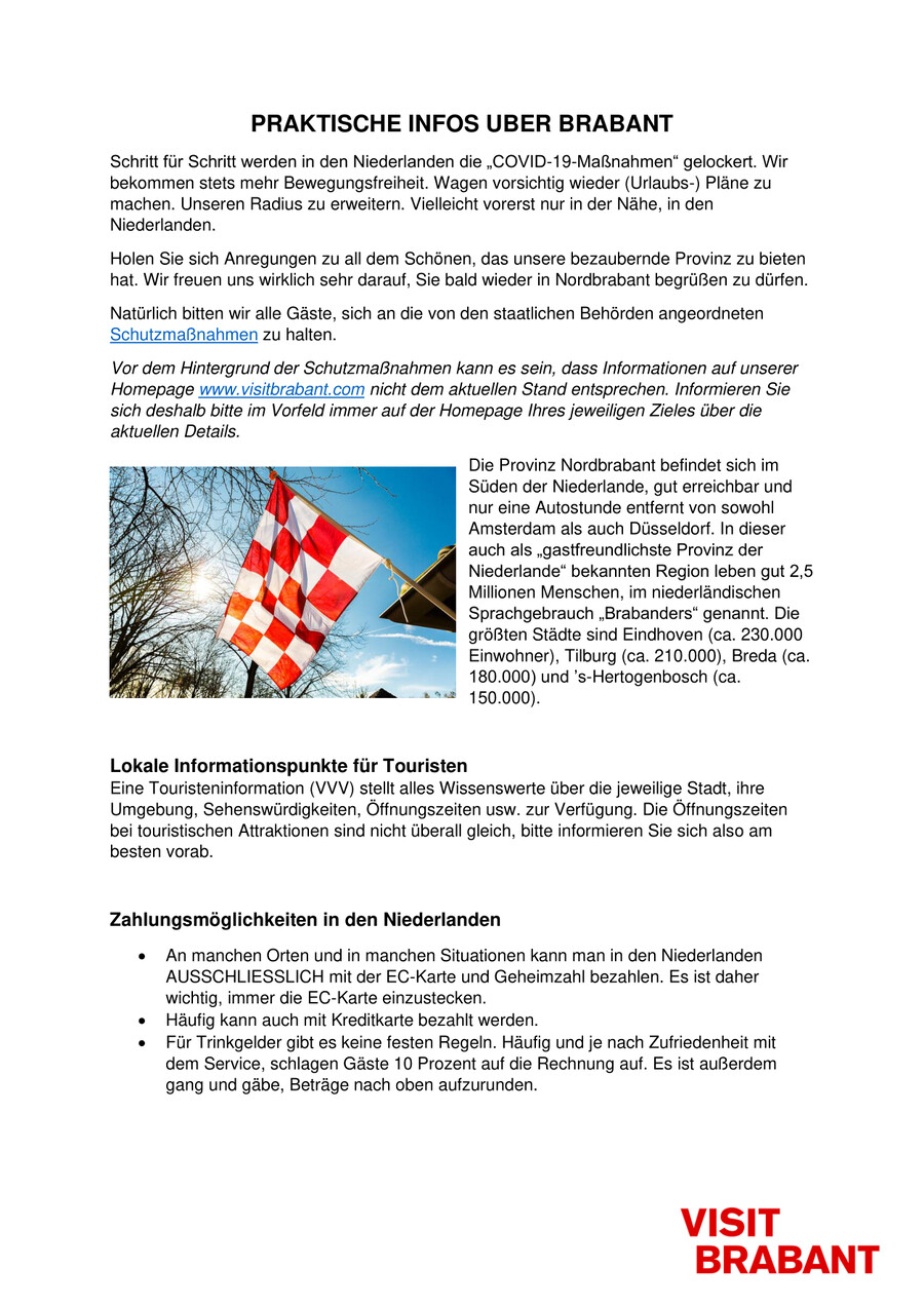Praktische Infos uber Brabant | VisitBrabant by Brabant Partners ...