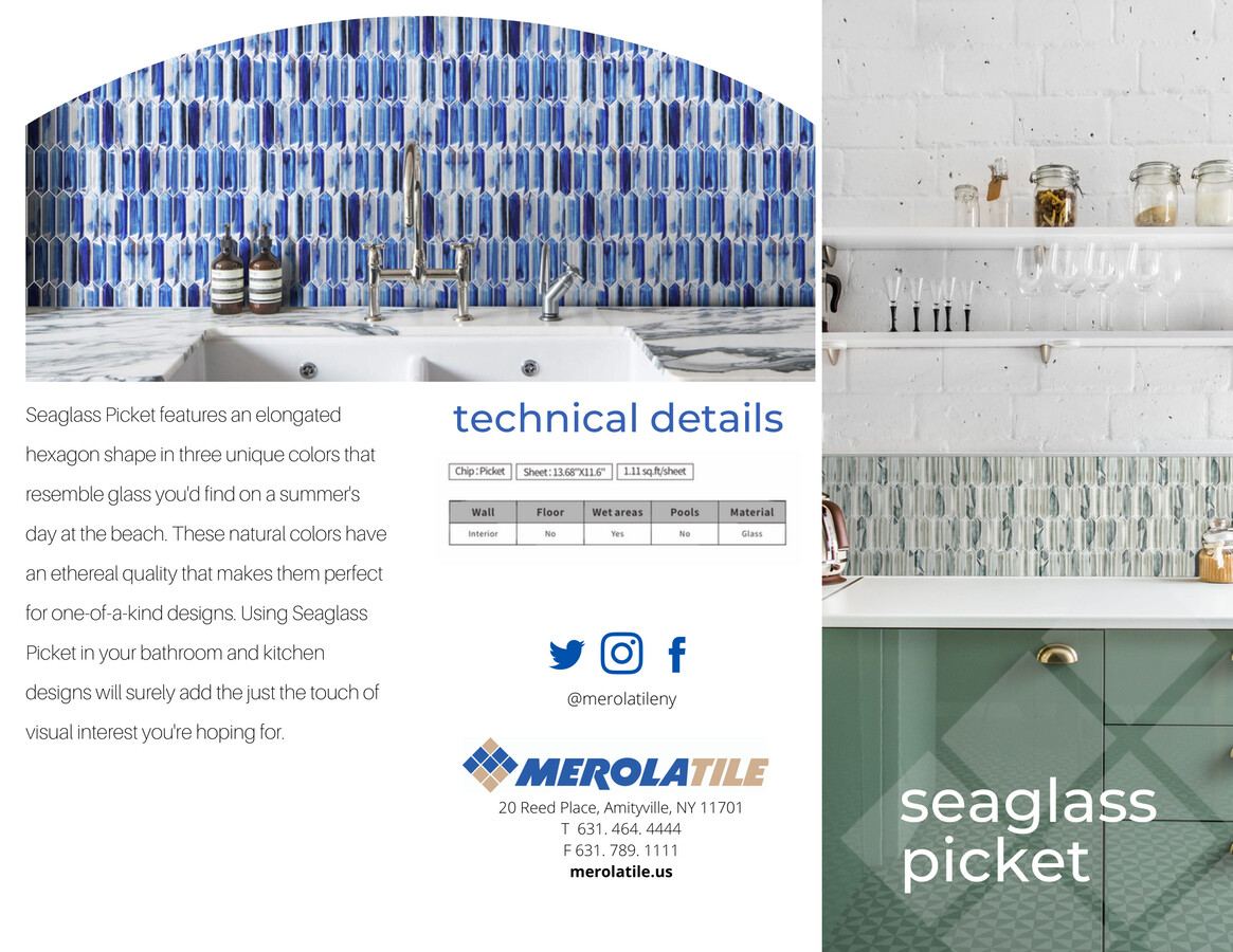 Seaglass Picket Brochure by Merola Tile US - Flipsnack