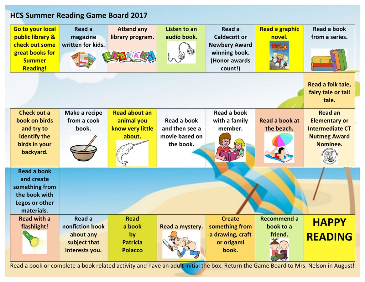 HCS Summer Reading Game Board 2 by nelsong - Flipsnack