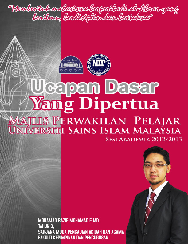 Ucapan Dasar Yang Dipertua MPP USIM 2012/2013 by Razif Fuad - Flipsnack