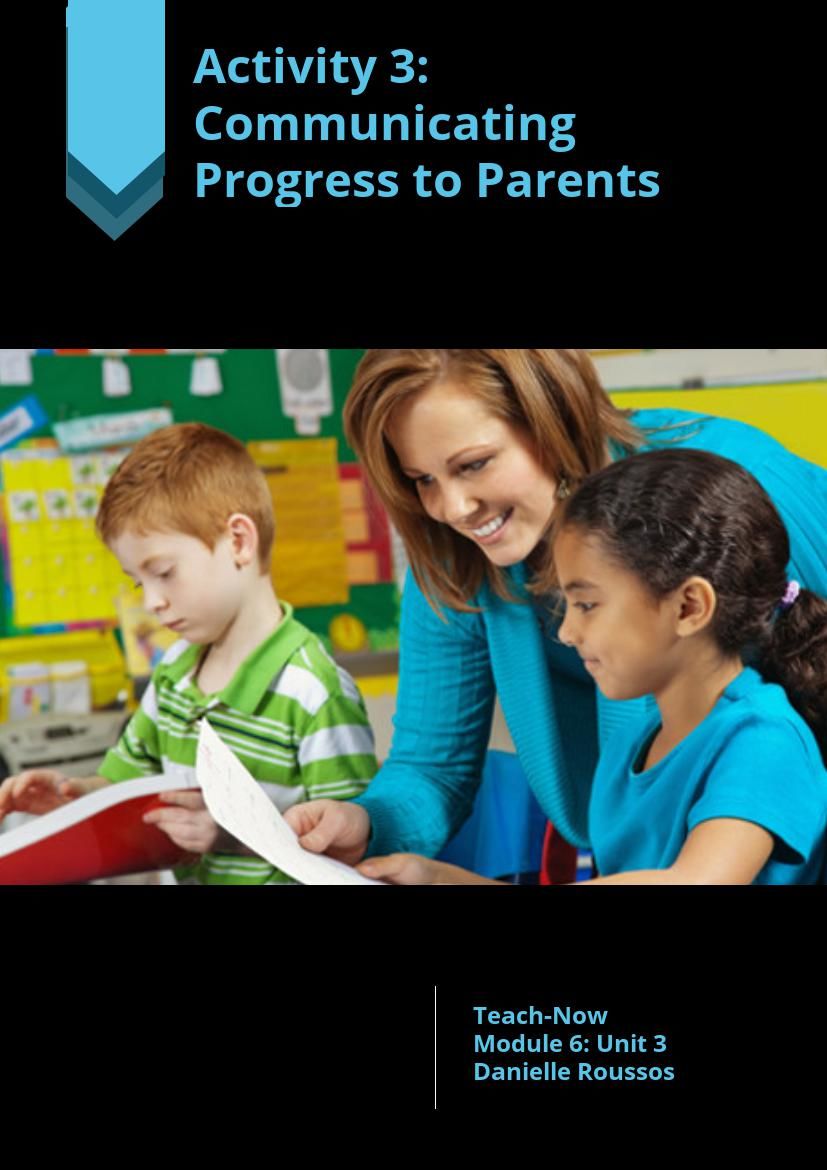 Activity 3: Communicating Progress to Parents by dsrred87 - Flipsnack
