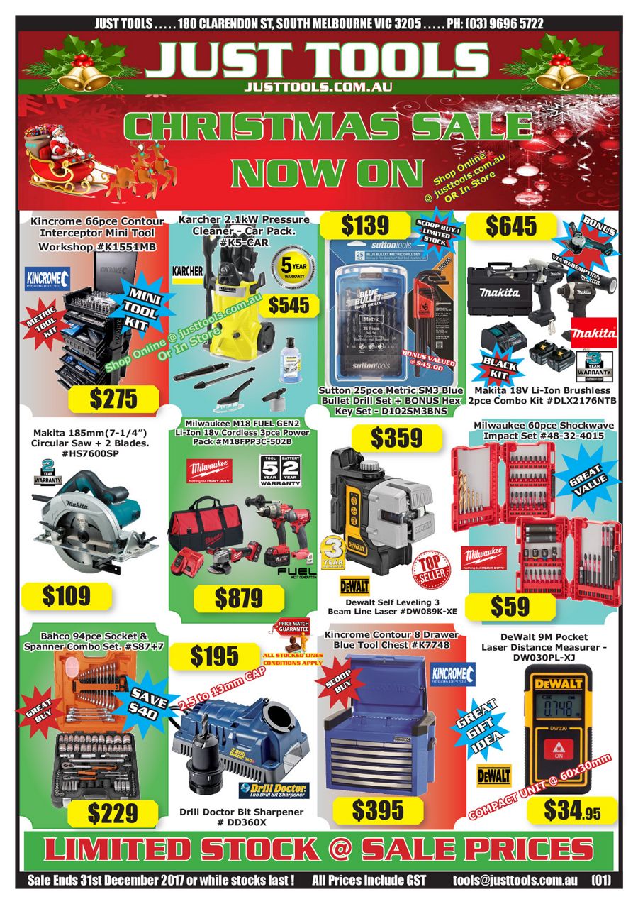 Just Tools Xmas Sale Catalogue by justtoolscatalogue - Flipsnack