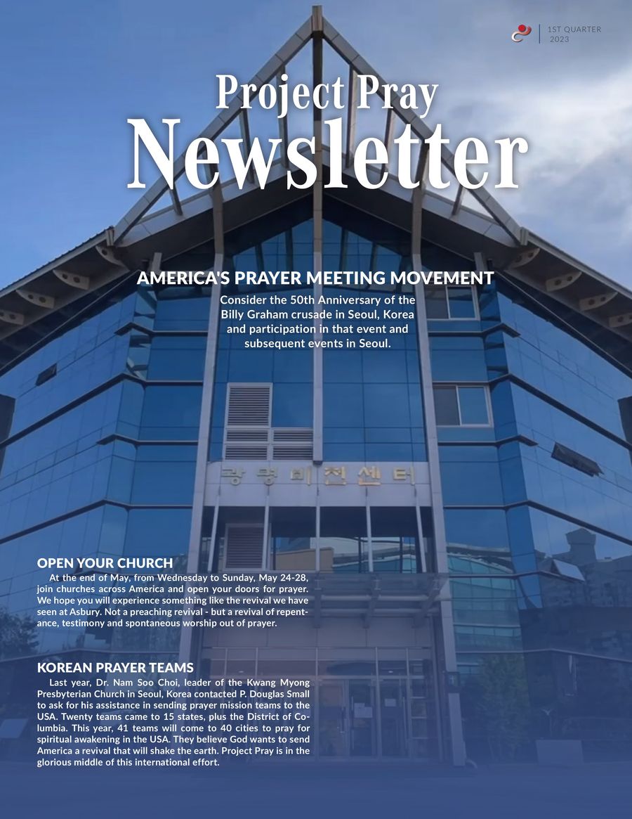Project Pray Newsletter 1st Quarter 2023 by Cherillee Lewis - Flipsnack