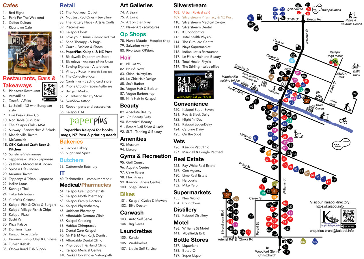 Kaiapoi Info flier map by Brent - Flipsnack
