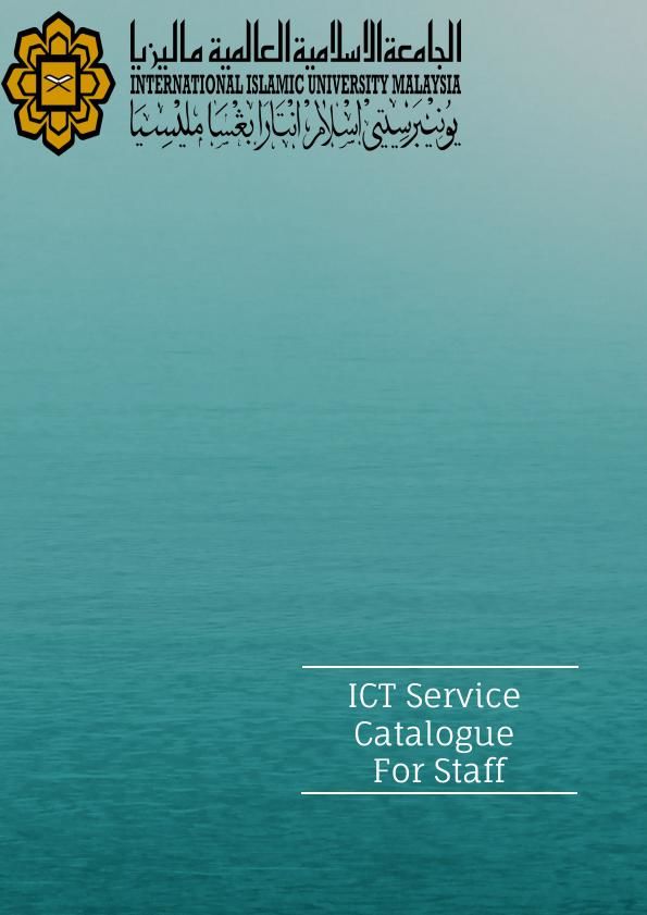 ICT Service Catalogue for Staff by syaa - Flipsnack