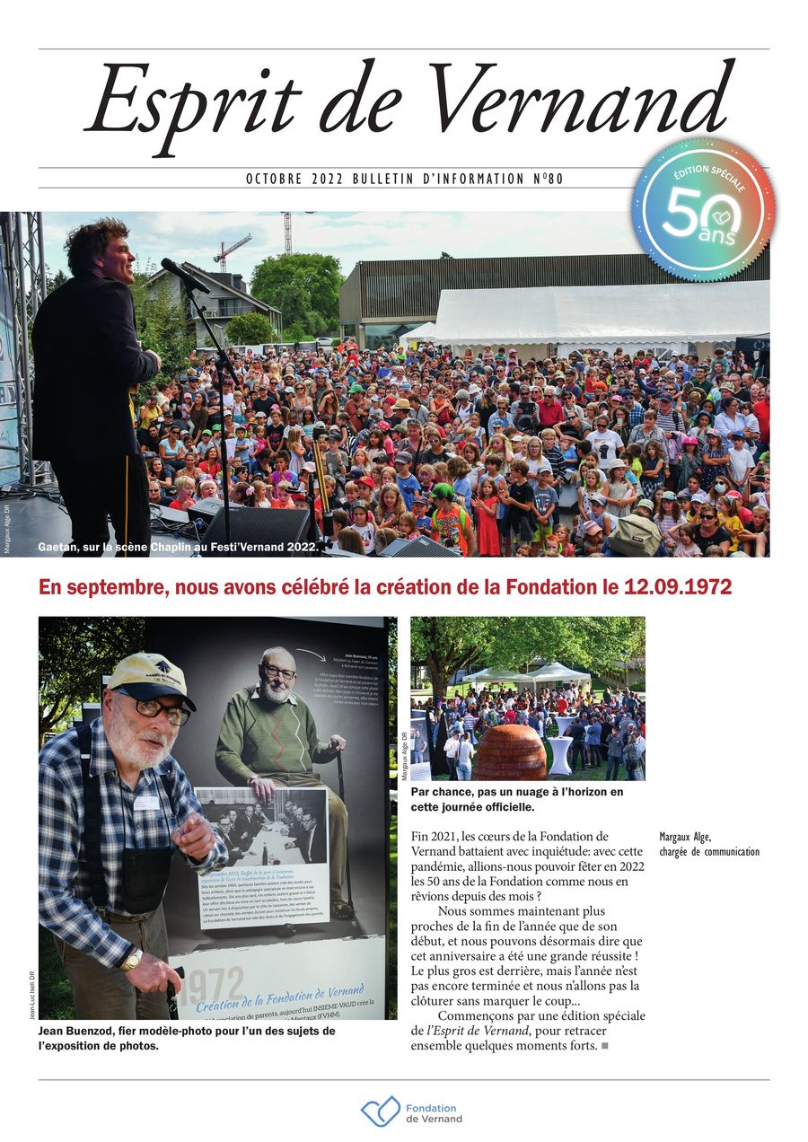 Esprit_oct2022_ED-50e_full by Fondation de Vernand - Flipsnack