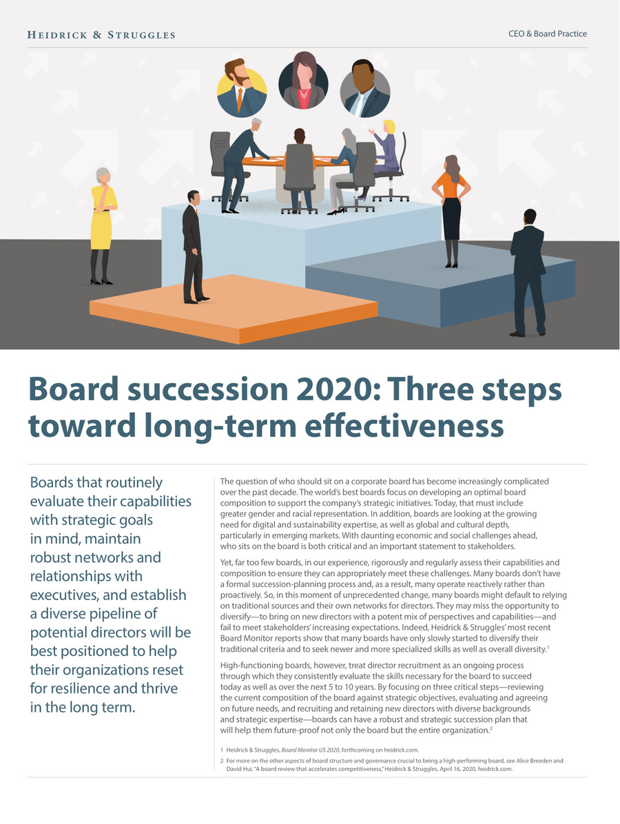 Board succession 2020 3 steps toward long-term effectiveness by ...