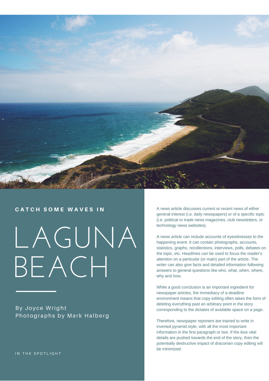 Ocean View Article Magazine Page by JosephLópez f - Flipsnack