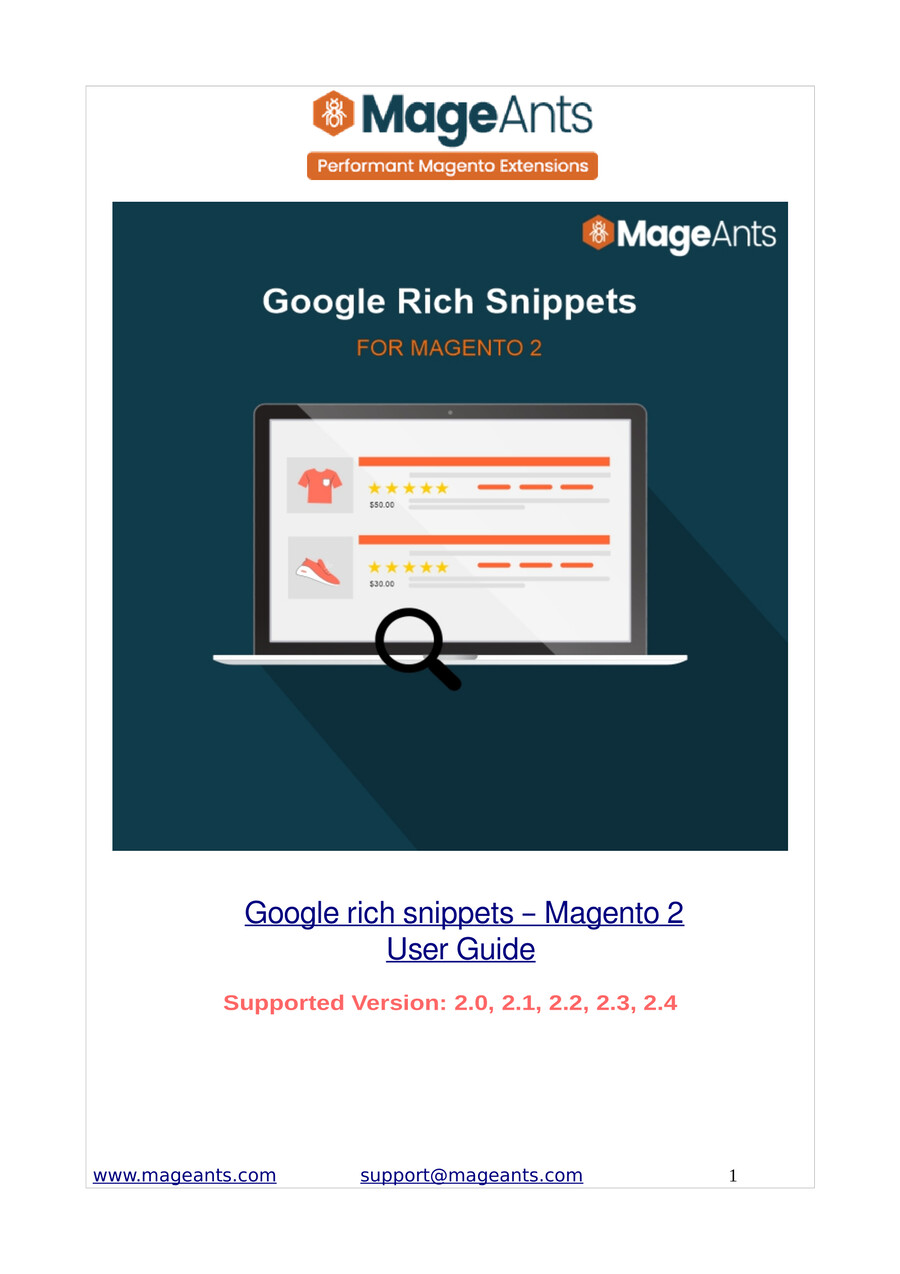 Google Rich Snippets For Magento 2 by MageAnts - Flipsnack