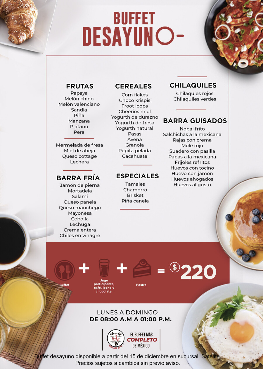 buffet desayuno menu (1) by La Vaka Satélite - Flipsnack
