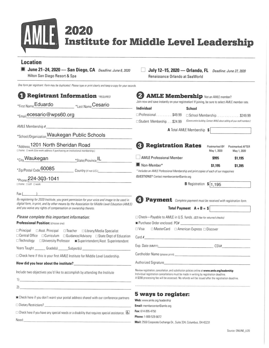 AMLE Registration EXAMPLE by Angel - Flipsnack