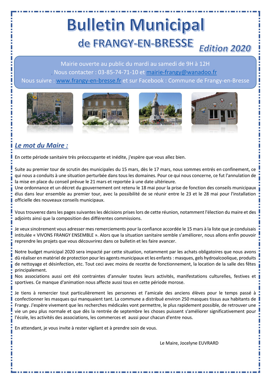 Copy of Bulletin communal by FRANGY EN... - Flipsnack