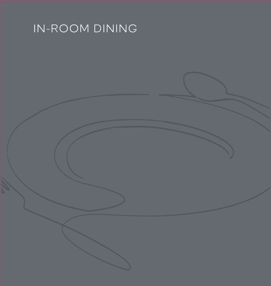 In-Room Dining Menu by Waldorf... - Flipsnack
