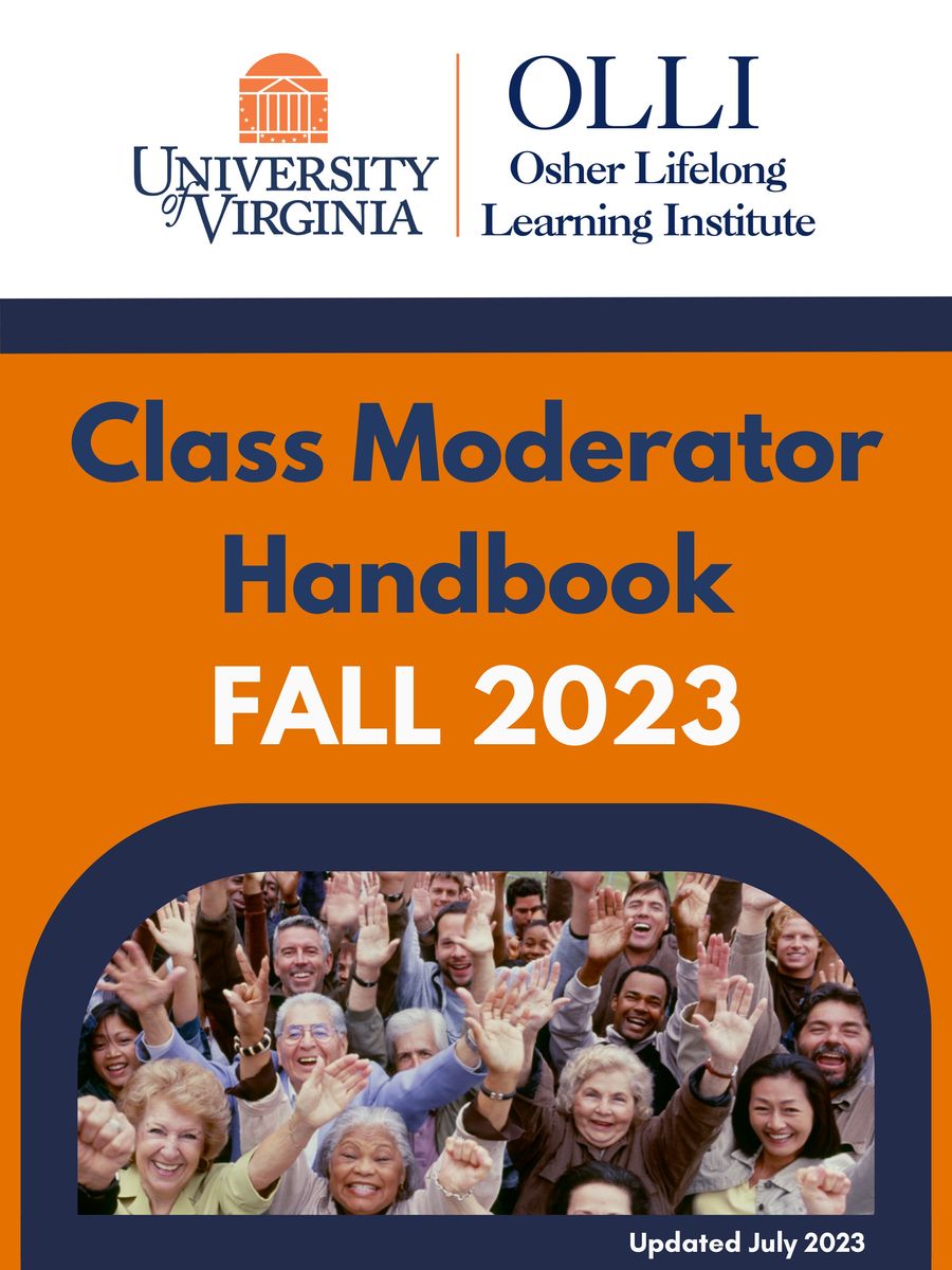 Class Moderator Handbook by OLLI at UVA - Flipsnack