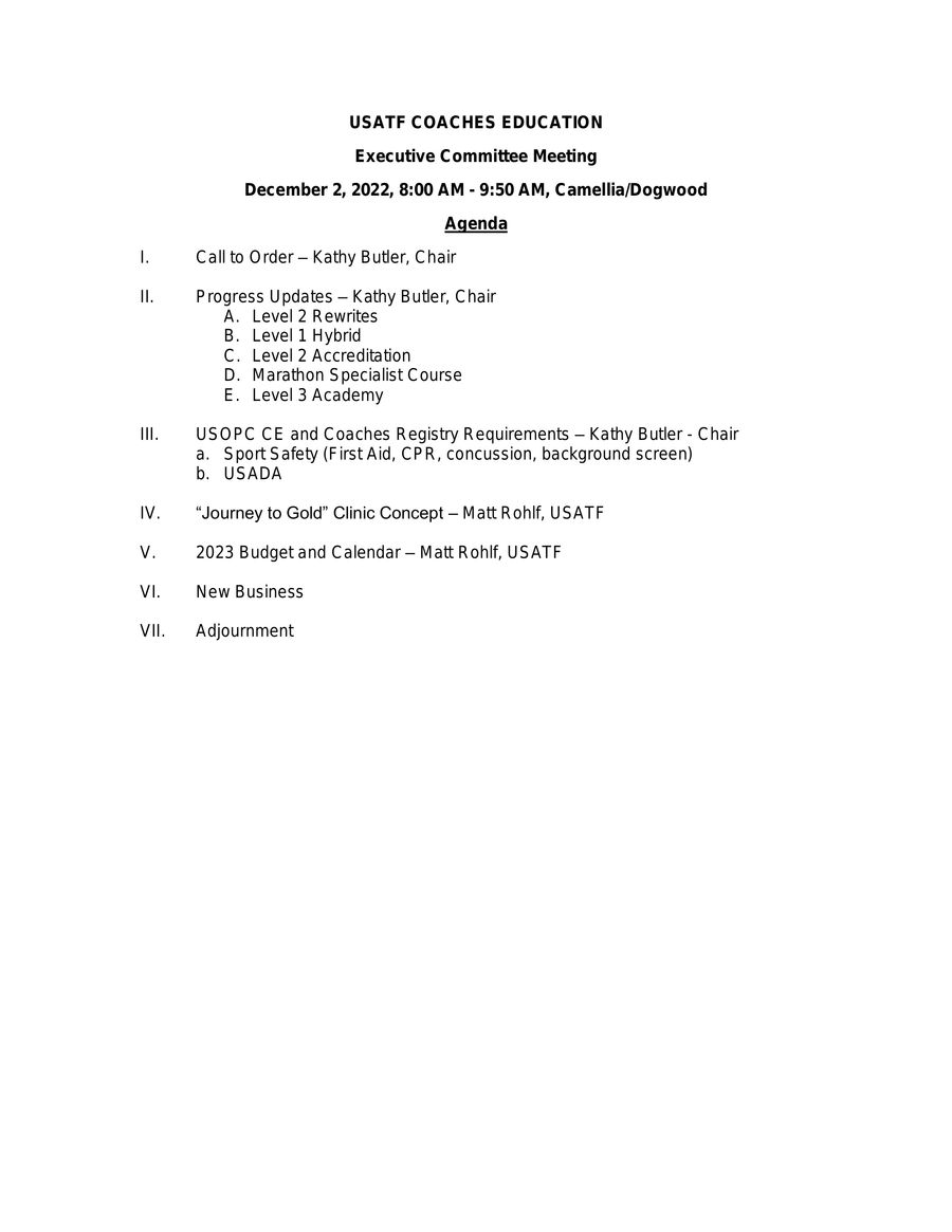 2022 Coaching Education Executive Session Agenda by sarah.linehan ...