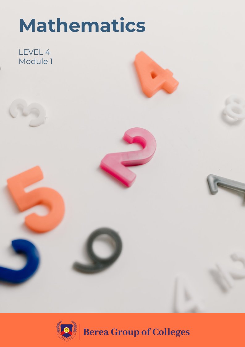 Mathematics Level 4 Module 1 by E-Publishing