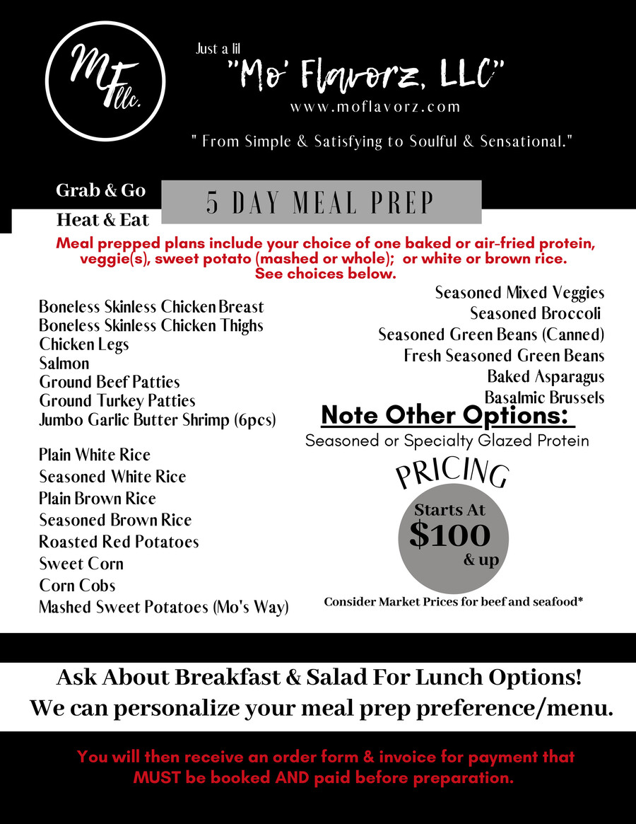 Meal Prep Menu by... - Flipsnack