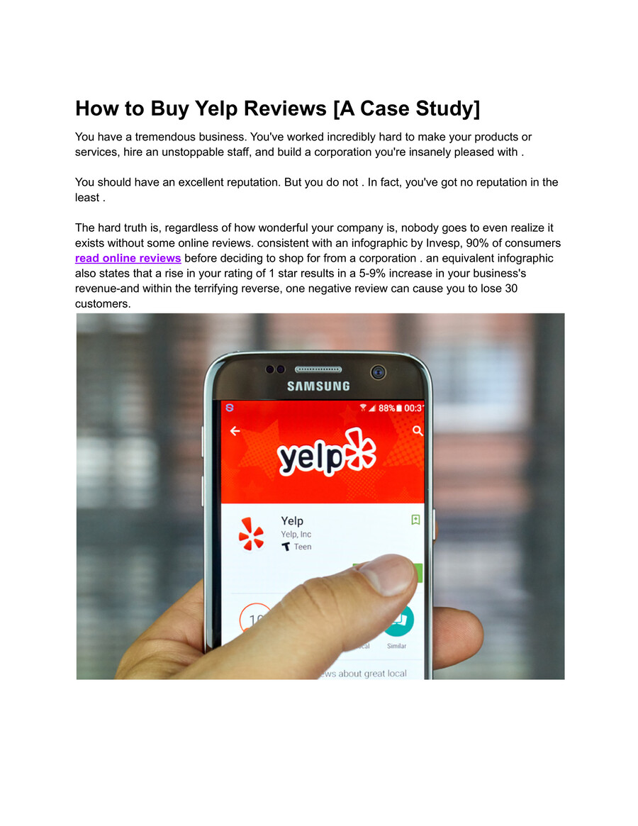 Five Star Yelp Reviews For You Business-100% Non Drop Review by thadben ...