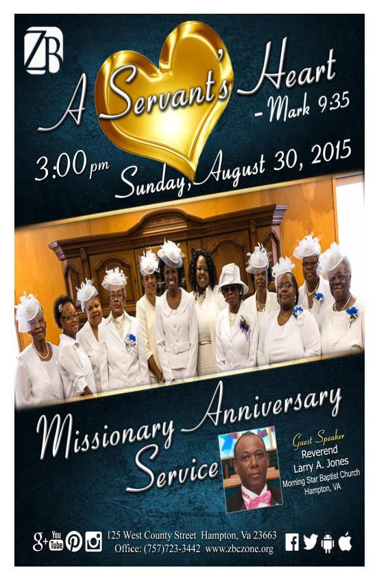 5th SUNDAY BULLETIN Missionary Anniversary Program [8.30.15 work by Charlie Trotter - Flipsnack