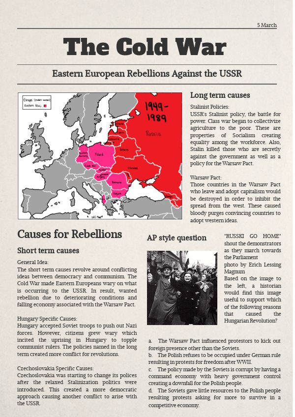 Cold War Project by jewelya mudrinich - Flipsnack