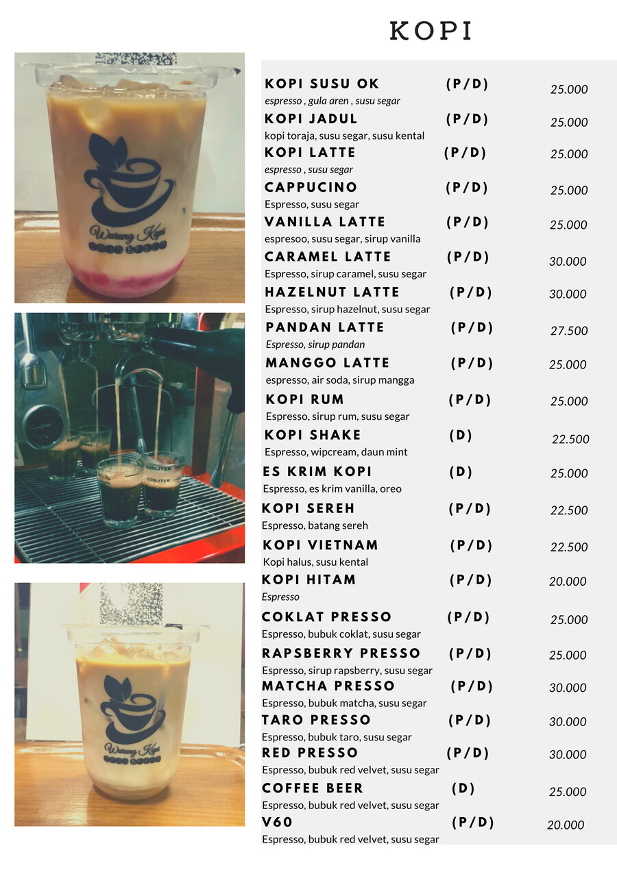 Menu Warkop Omah Kebon by warkopomahkebon - Flipsnack