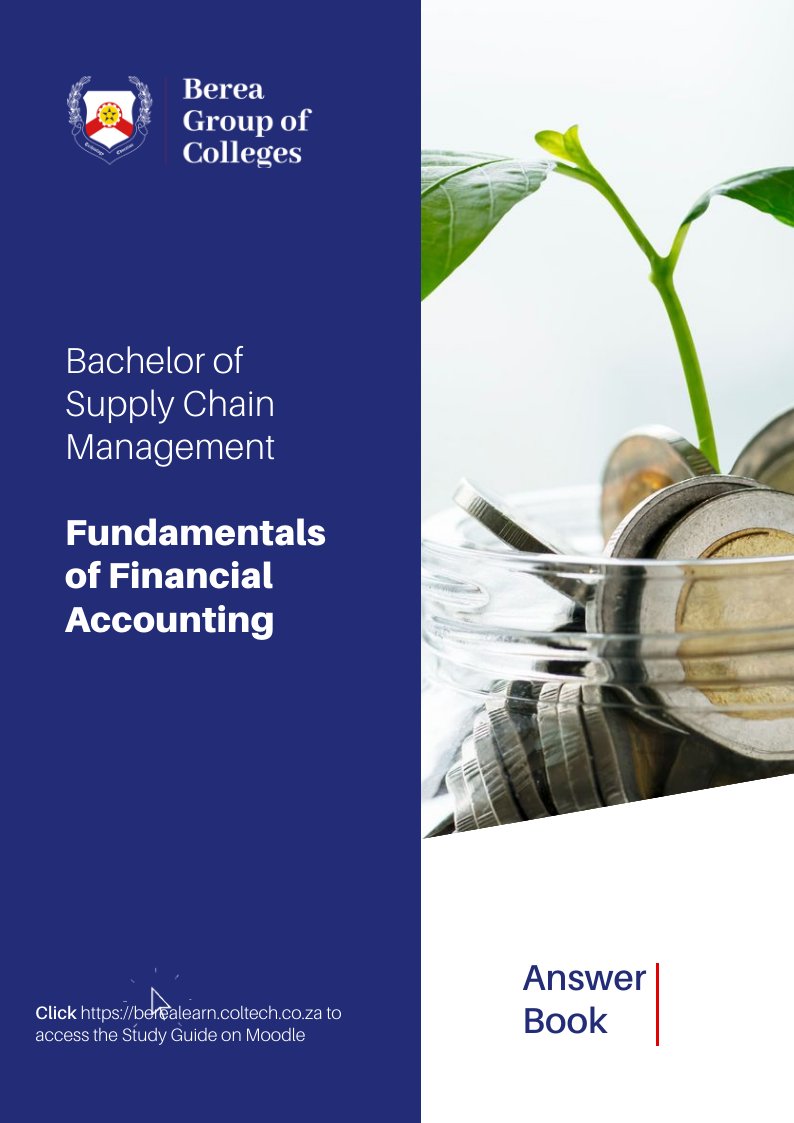 Bachelor of Supply Chain Management: FFA (Answer book) by E-Publishing