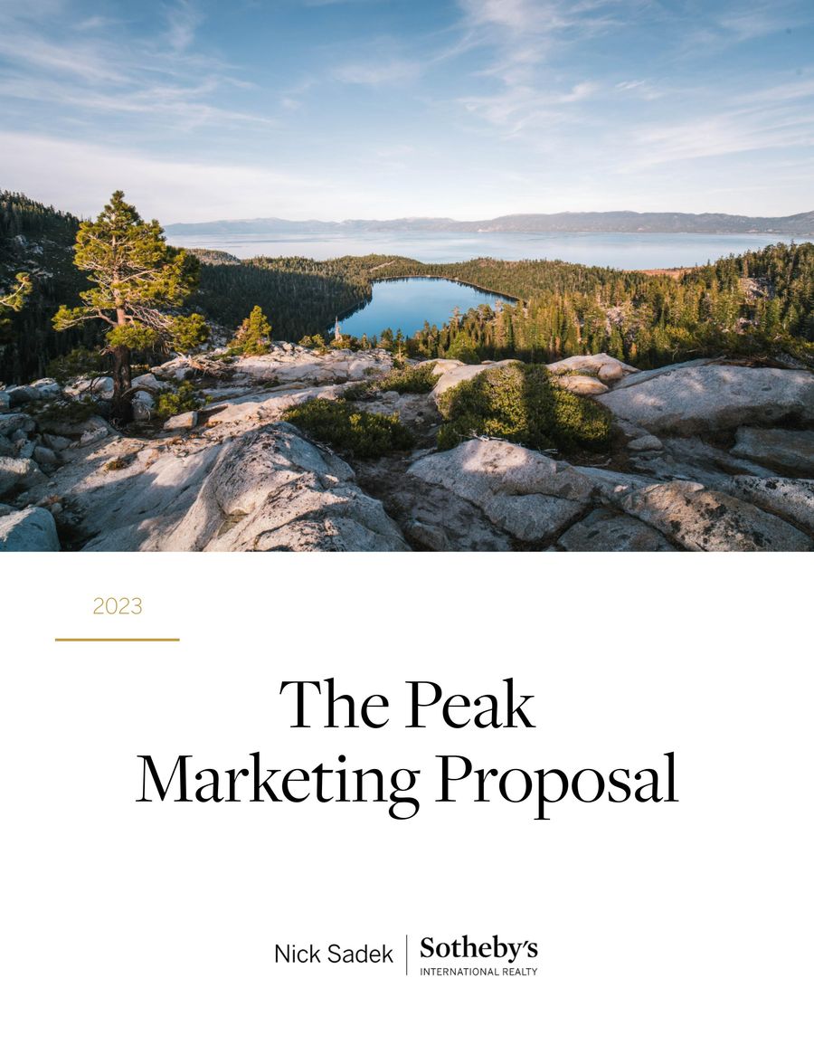 2023 Peak Marketing Proposal by Nick Sadek Sotheby's Interna... - Flipsnack