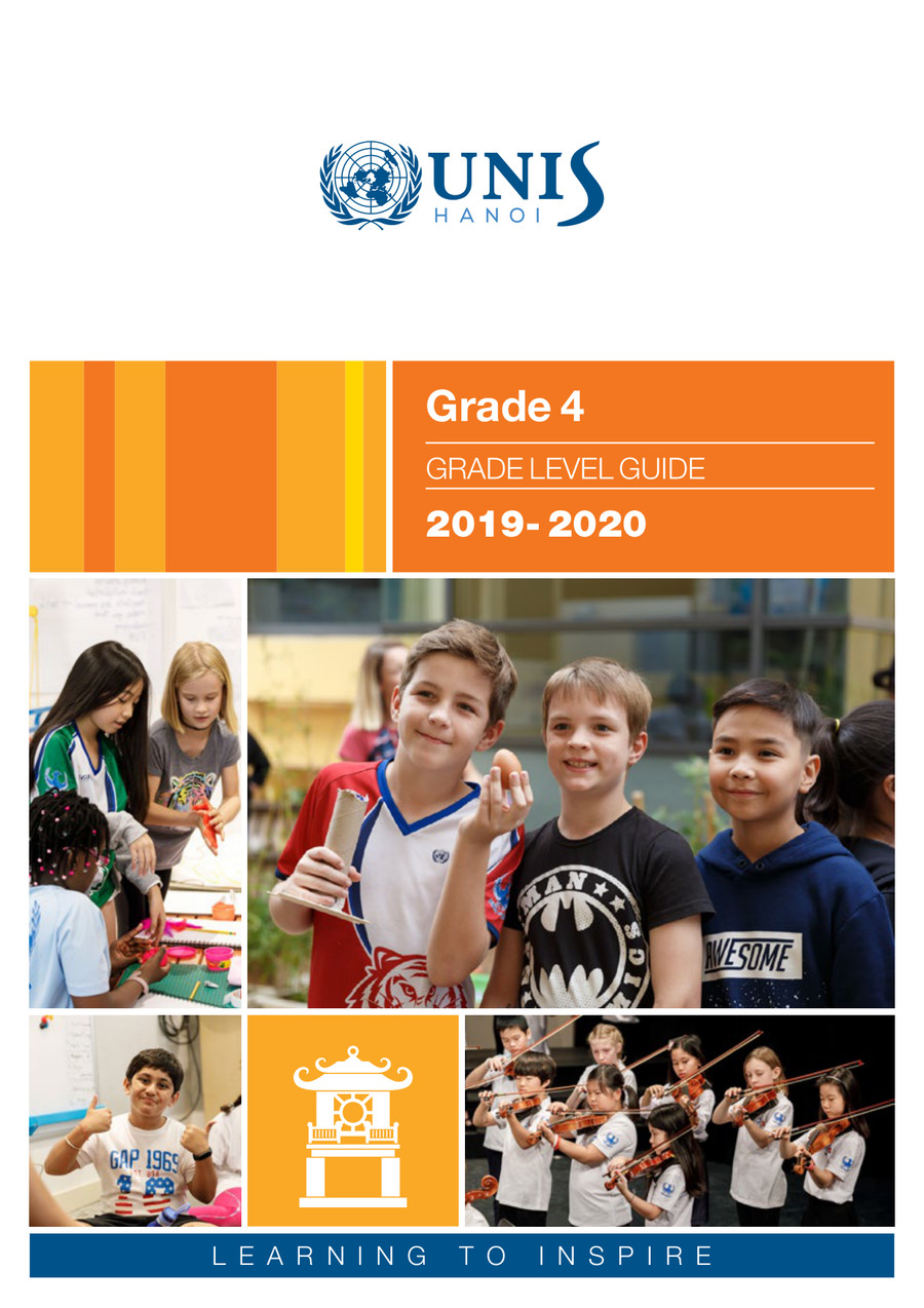 Grade 4 Grade Level Guide 2019-2020 by UNIS Hanoi - Flipsnack
