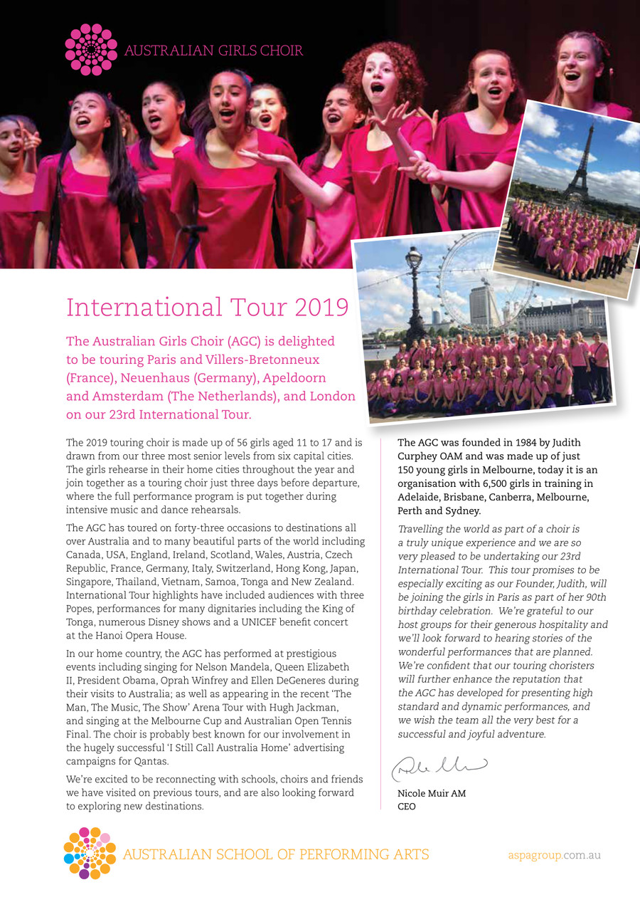 2019 International Tour Program eflip by ASPA Group - Flipsnack