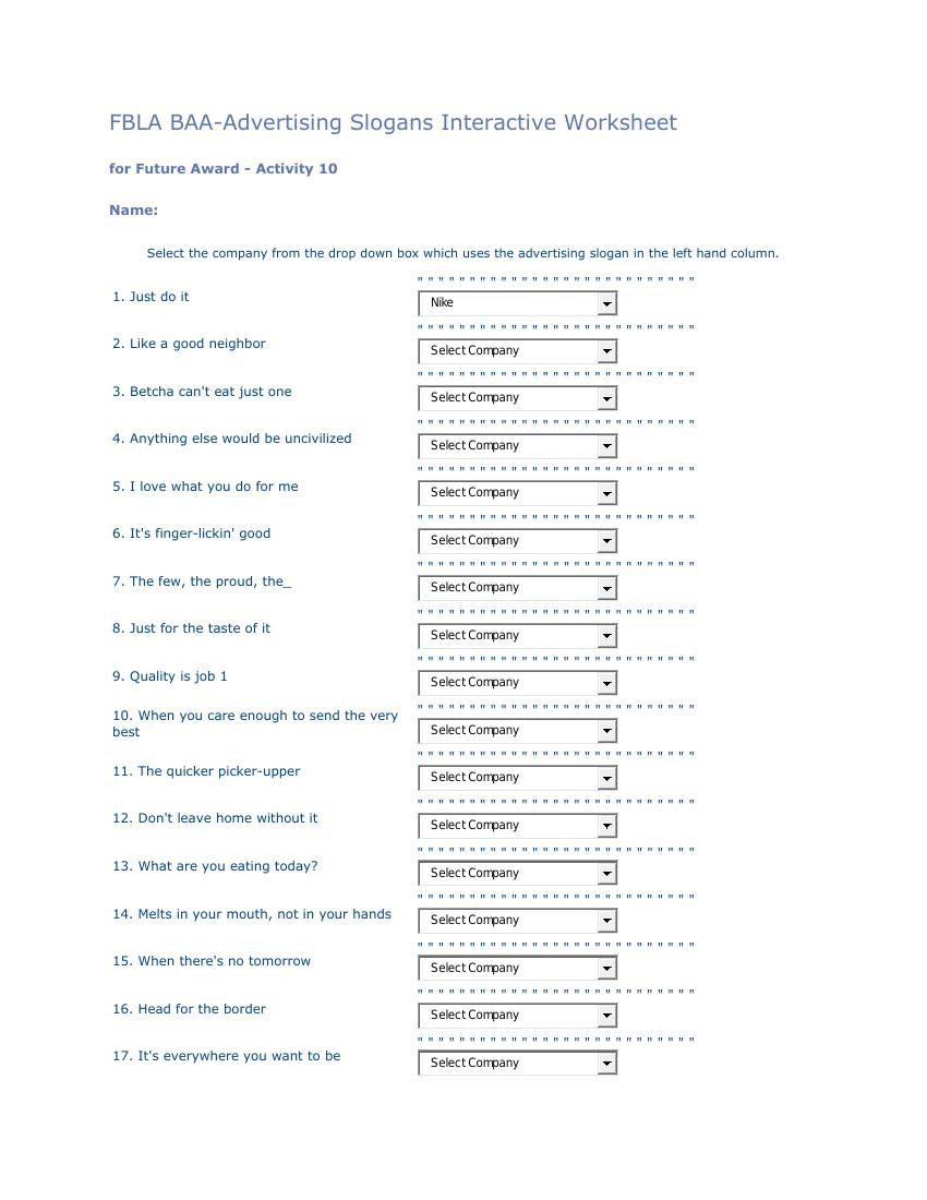 BAA-Advertising_Slogans_Interactive_Worksheet by vshores1234 - Flipsnack