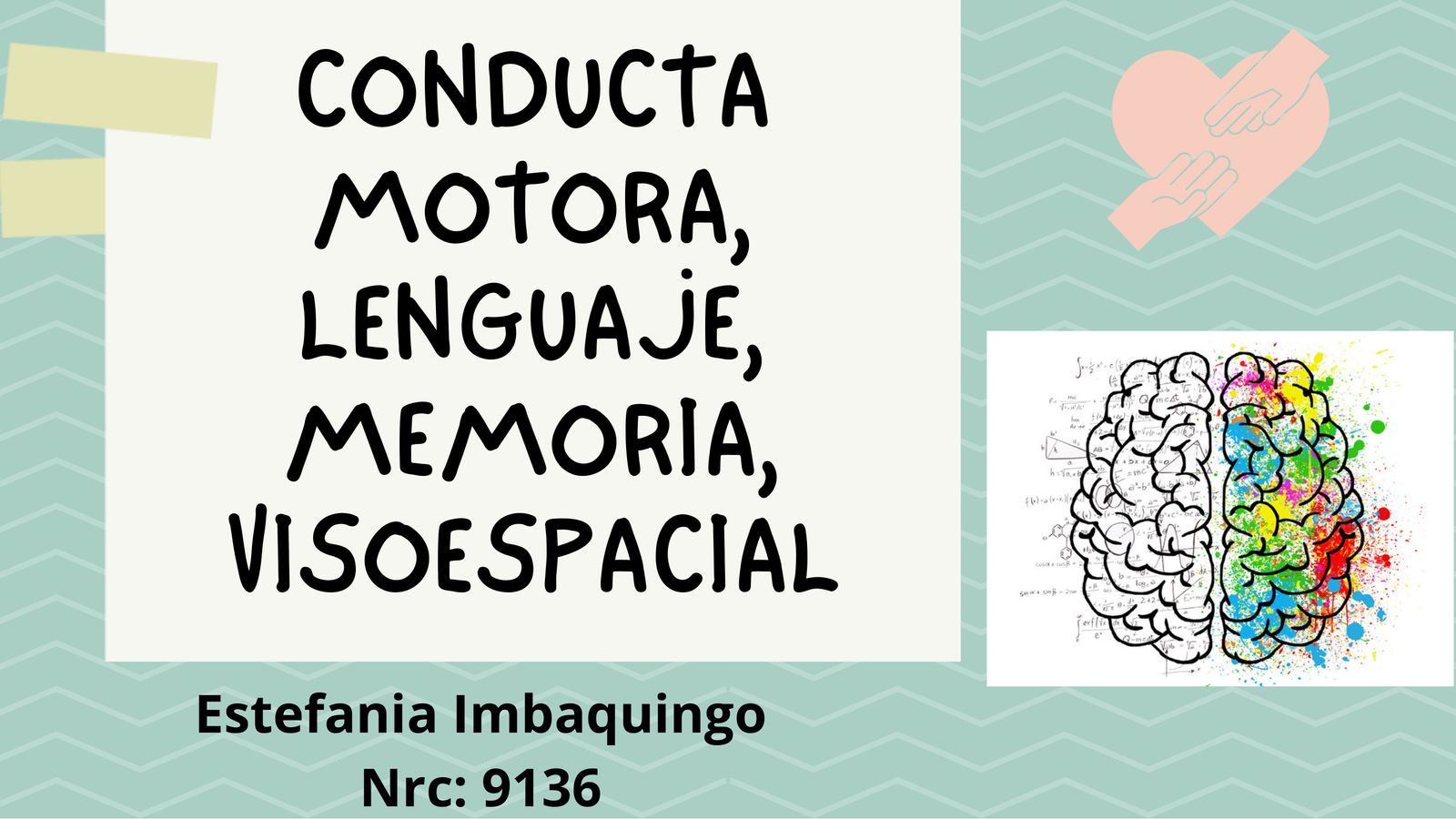 Conducta Motora, Lenguaje, Relación Viso espacial, Memoria by ...