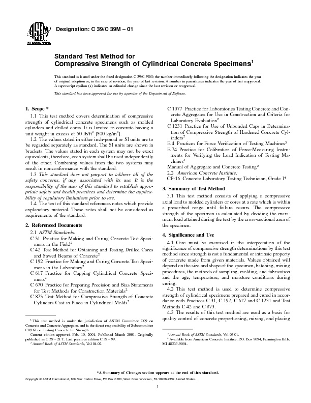 ASTM C39/C39M-01 by lasxd949 - Flipsnack