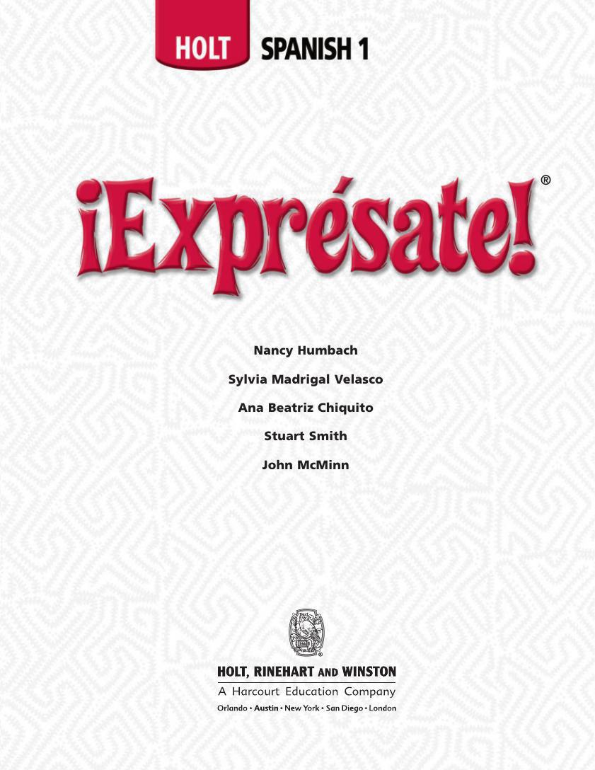 Exprésate 1 Chapter 1 by ksaylor - Flipsnack