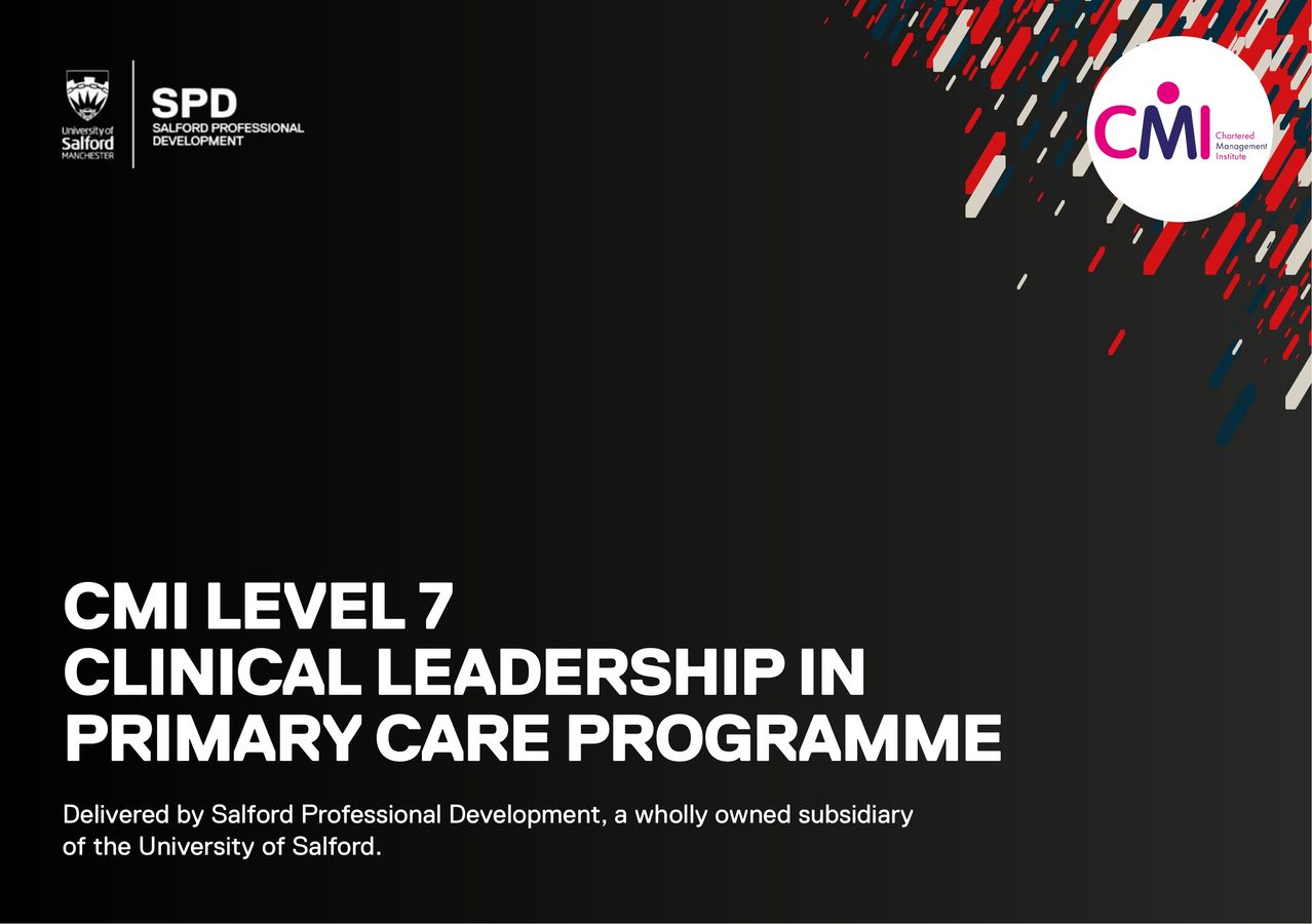 CMI7 Clinical Leadership in Primary Care by... - Flipsnack