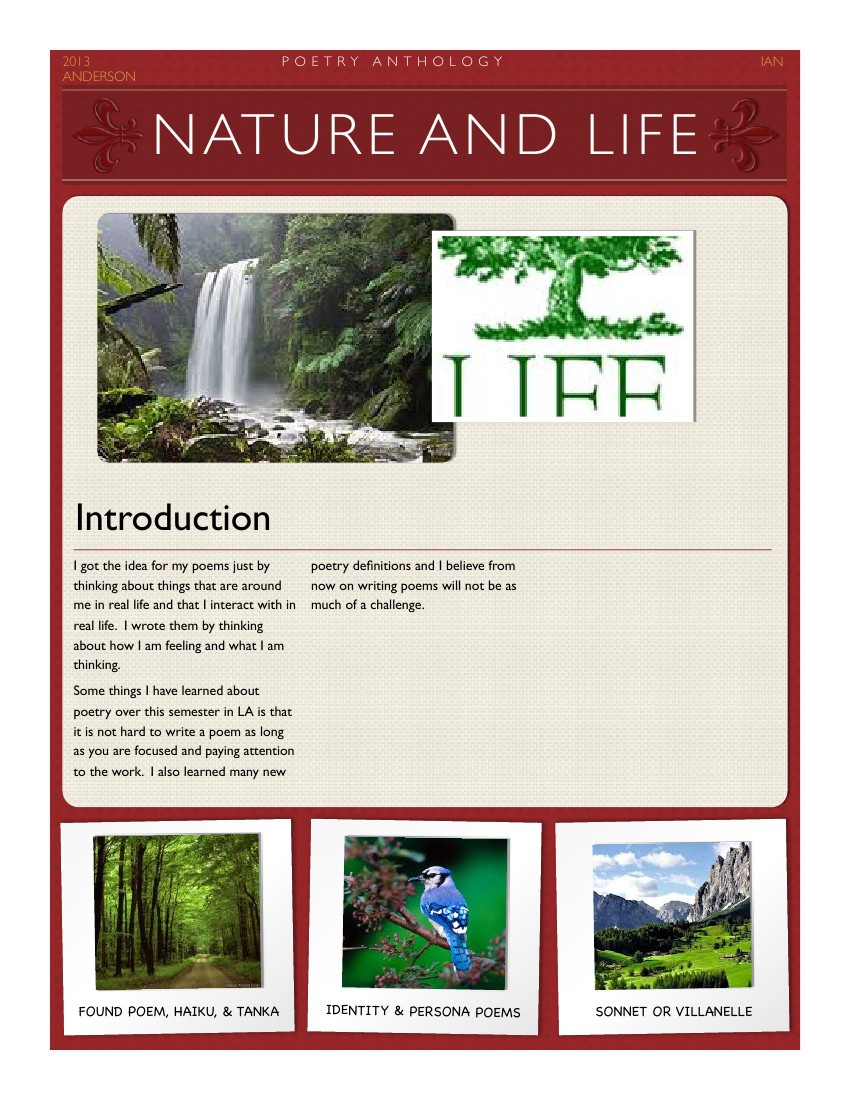 Poetry Anthology Template by Ian - Flipsnack