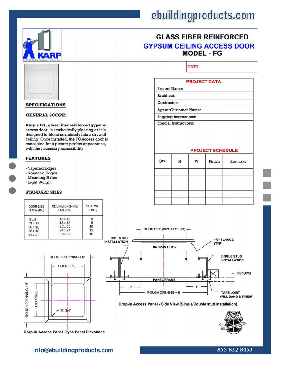 Karp Associates Concealed Access Doors by ebuildingproducts - Flipsnack