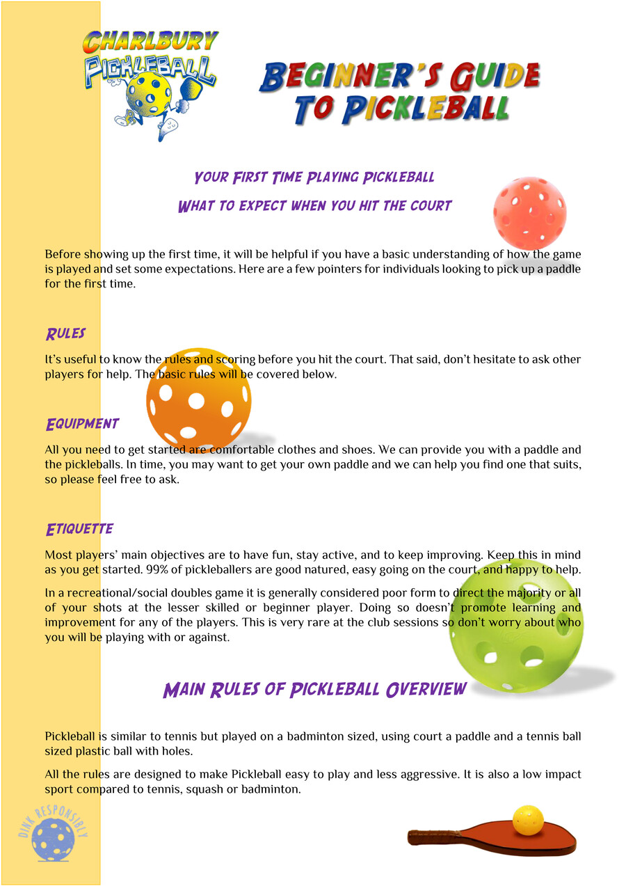 Guide To Pickleball by Vijay Desor - Flipsnack