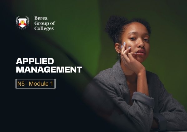 Applied Management N5 - Module 1 by E-Publishing - Flipsnack