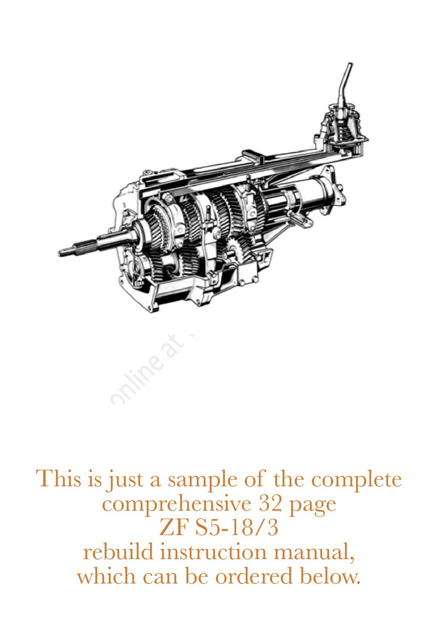 How to rebuild & repair the ZF S5-18/3 5 speed gearbox by Mark - Flipsnack