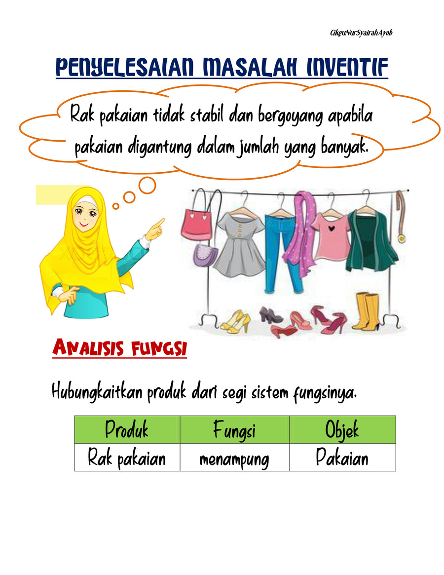 CONTOH PENYELESAIAN MASALAH INVENTIF by NUR SYAIRAH AYOB - Flipsnack
