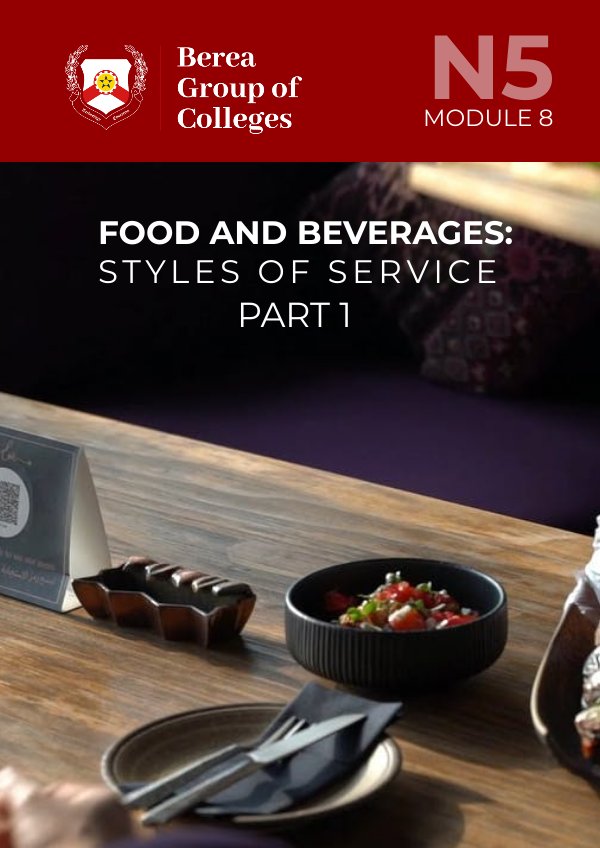 Food and Beverages N5 Module 8 Part 1 by E-Publishing - Flipsnack