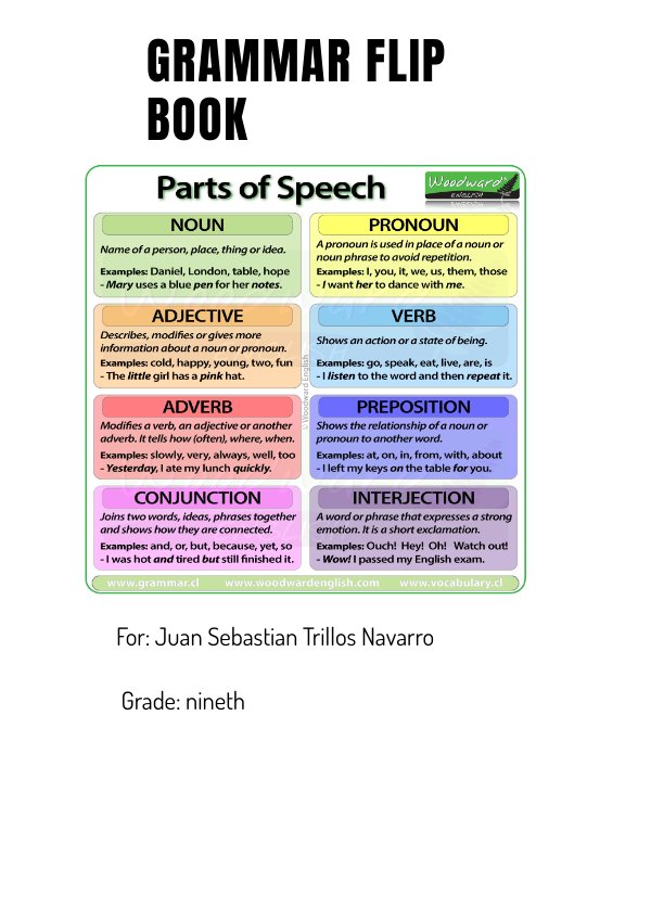 GRAMMAR FLIP BOOK of Juan Sebastian Trillos Navarro by Patolin - Flipsnack