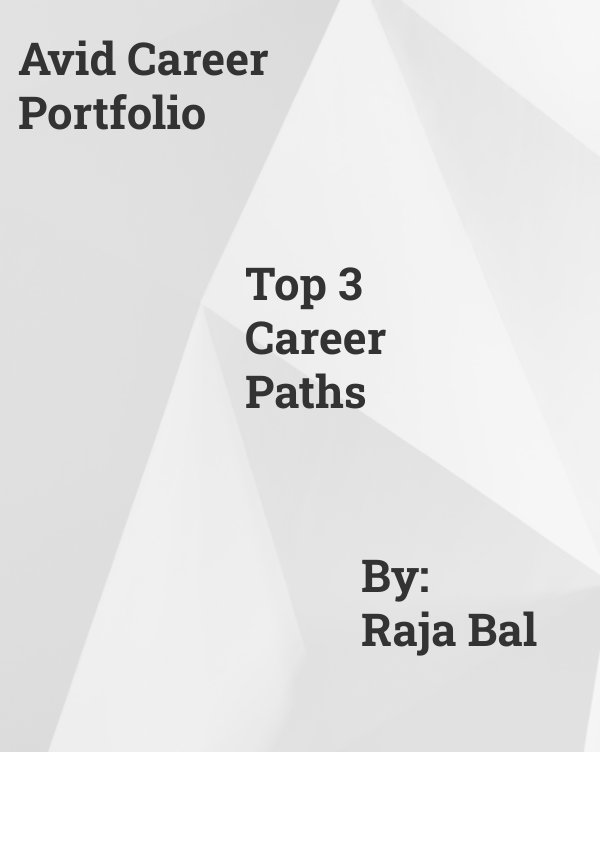 Avid Job Portfolio by Raja Bal - Flipsnack