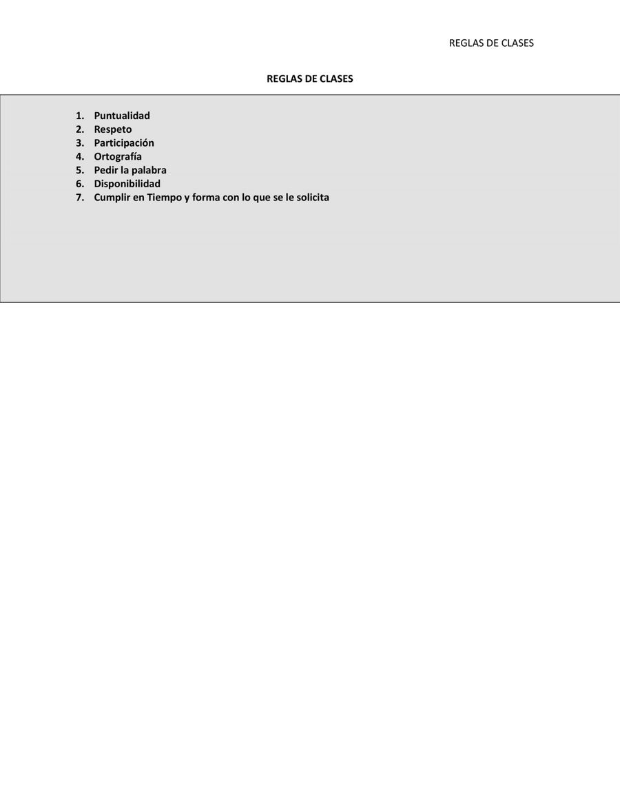 REGLAS DE CLASES psi by Vanessa Duarte... - Flipsnack