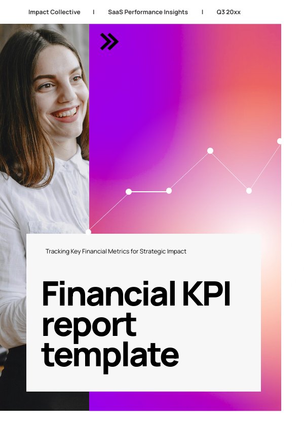 Financial KPI report template by Flipsnack templates - Flipsnack