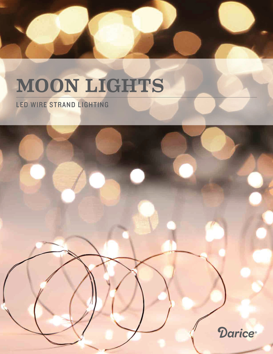 Moon Lights: LED Wire Strand Fairy Lights by Darice Inc - Flipsnack