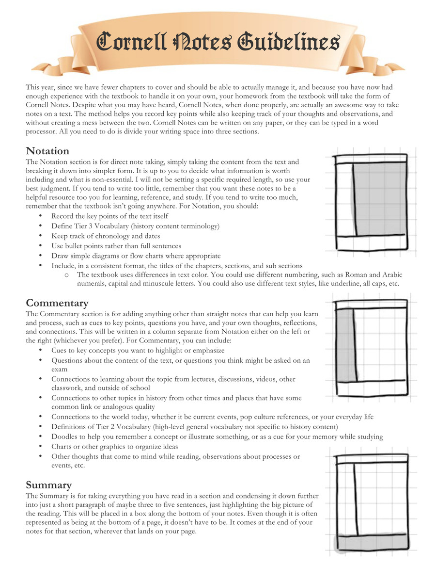 cornell-notes-guidelines by mrreedshistory - Flipsnack