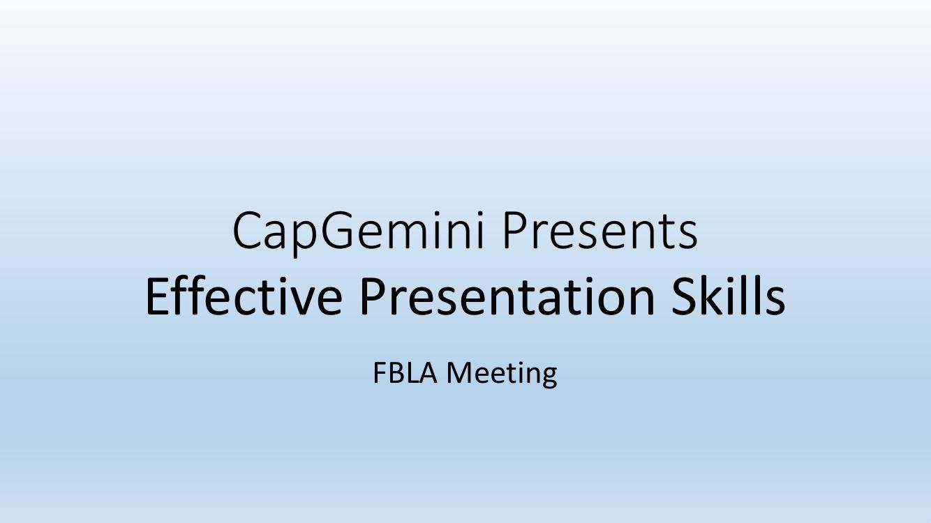 STD 4: CapGemini Presentation Skills by Angela Bateman - Flipsnack