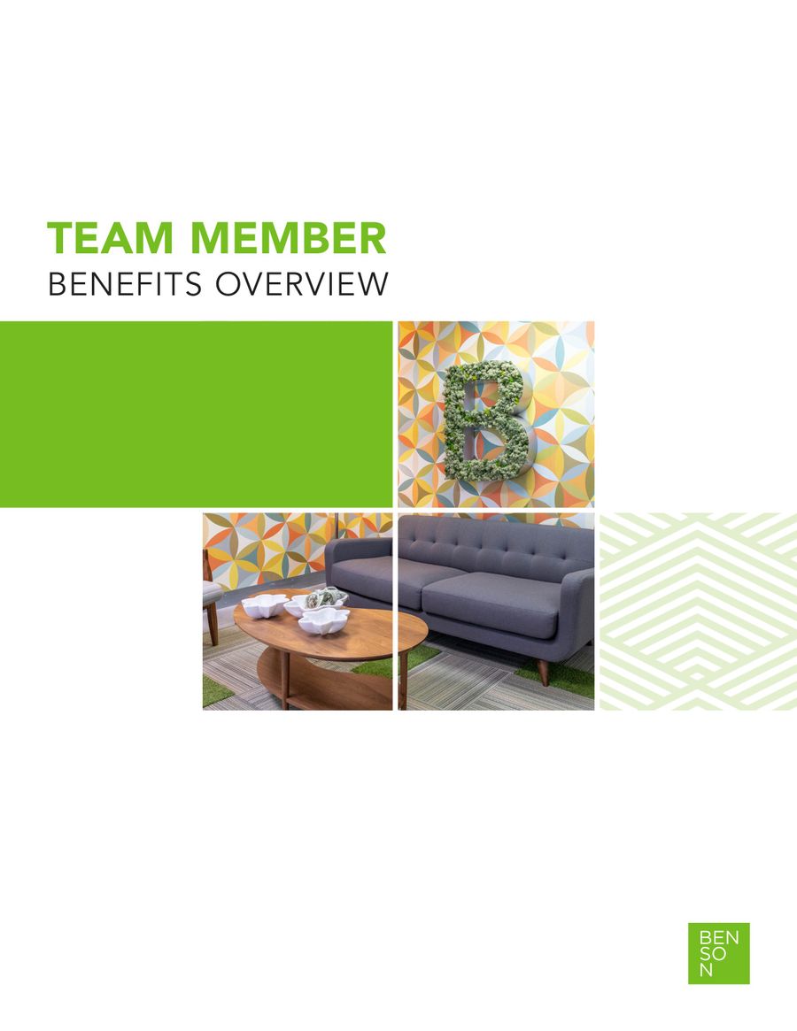 2022 Team Member Benefits by Benson Marketing - Flipsnack